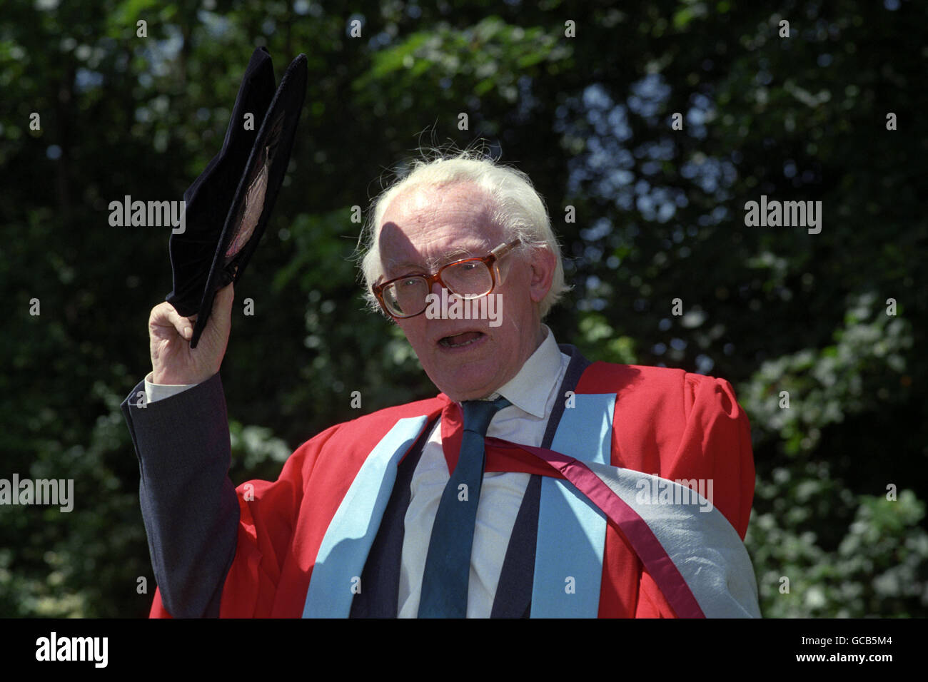 Former Labour Party leader Michael Foot, receives his Honorary Degree ...