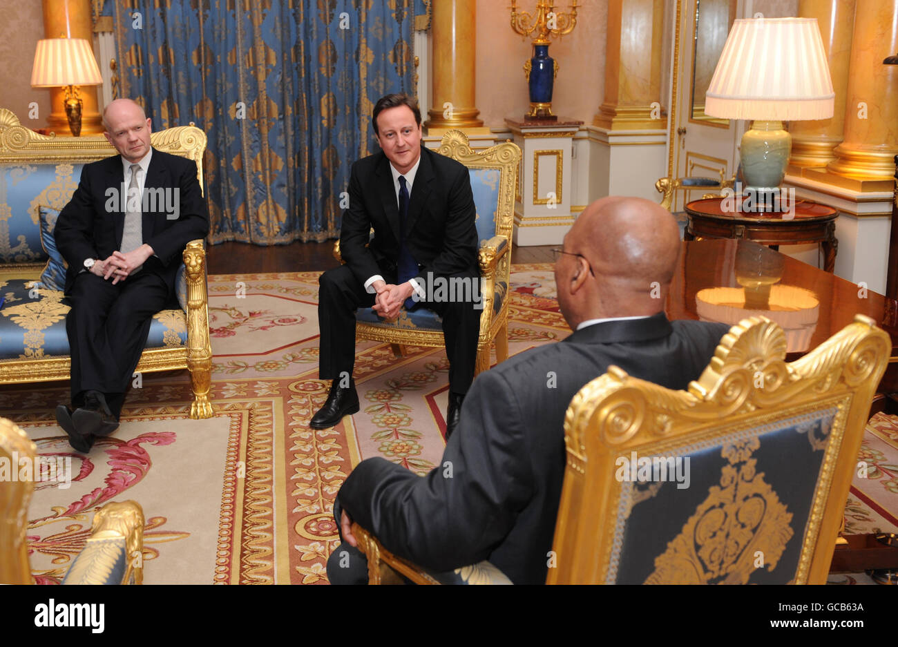 Conservative Party Leader David Cameron and Shadow Foreign Secretary ...
