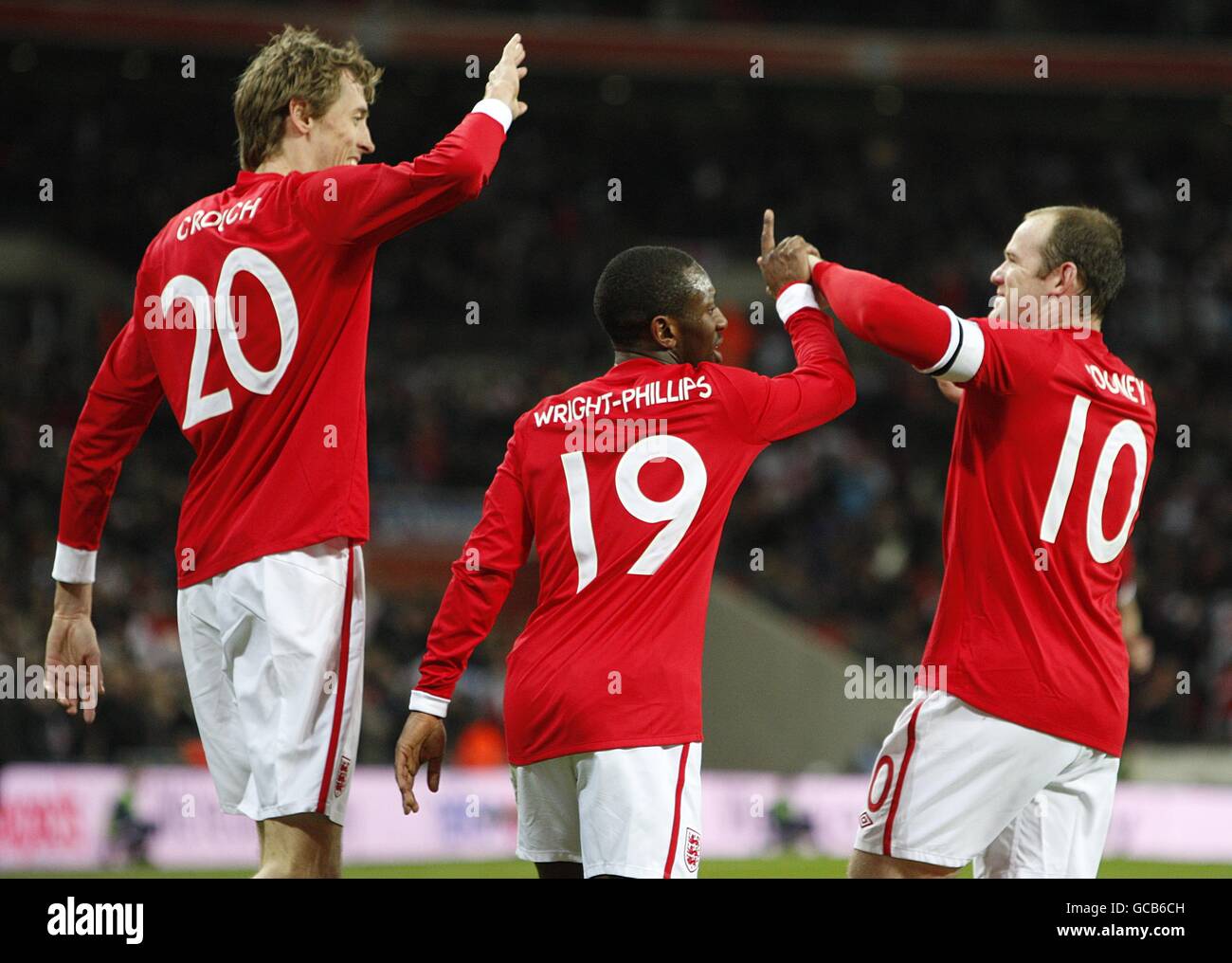 Celebration goal half length mid top shaun wright phillips hi-res stock ...