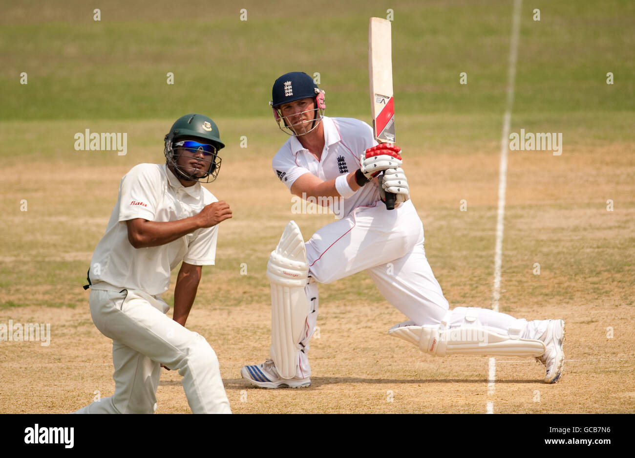 Englands matt prior bats tour match shagoreka cricket ground hi-res ...