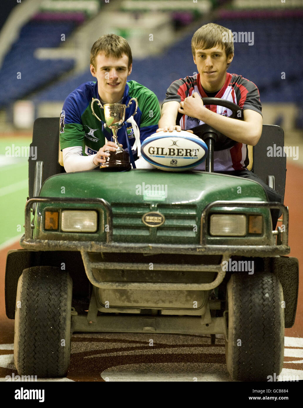 Boroughmuir's Roy Stewart (left) and Stirling County's Stephen Gillies ...