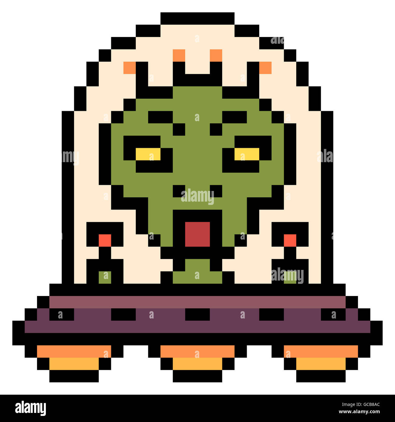 Illustration cute green cartoon alien hi-res stock photography and ...