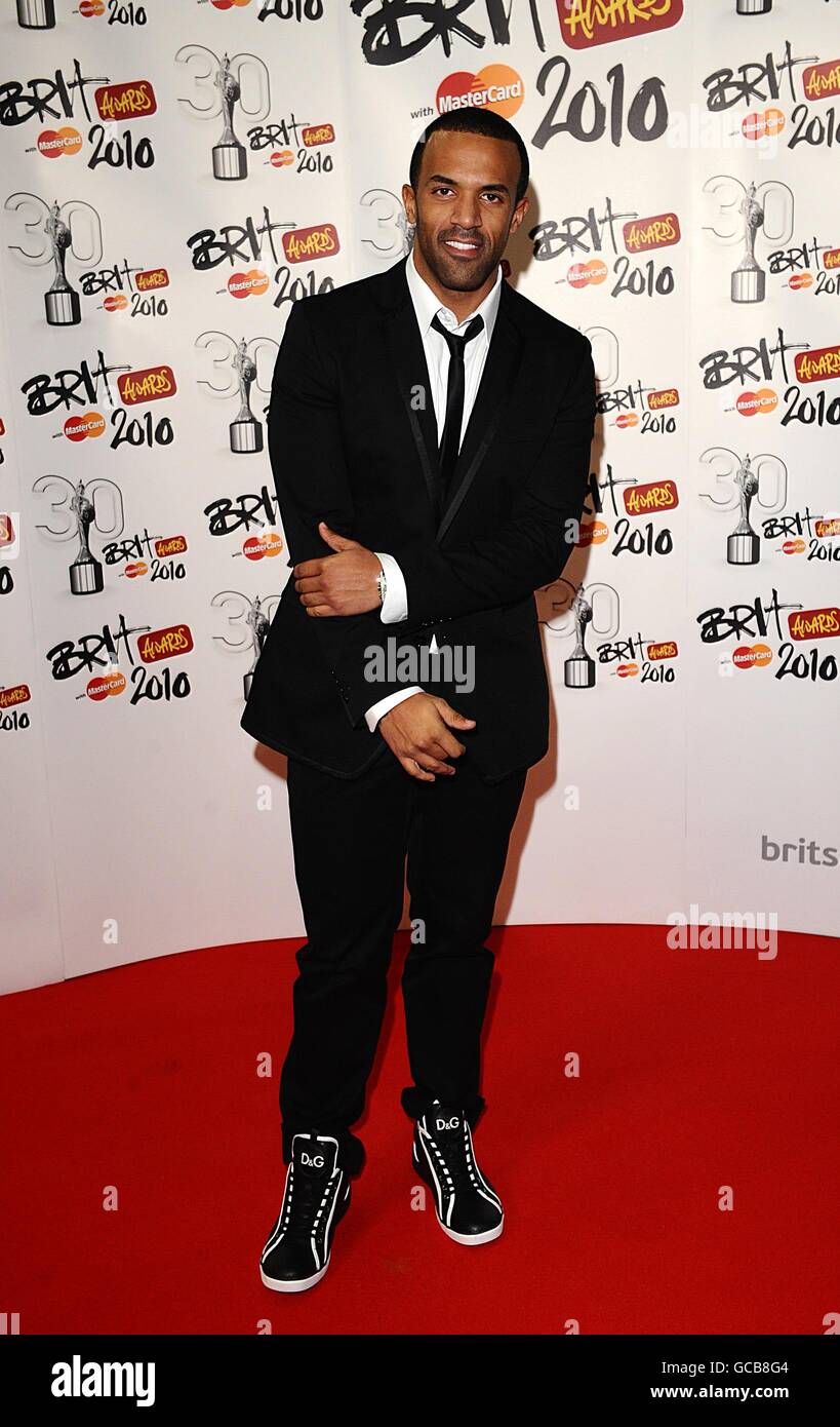 Brit awards 2010 press room london hi-res stock photography and images ...