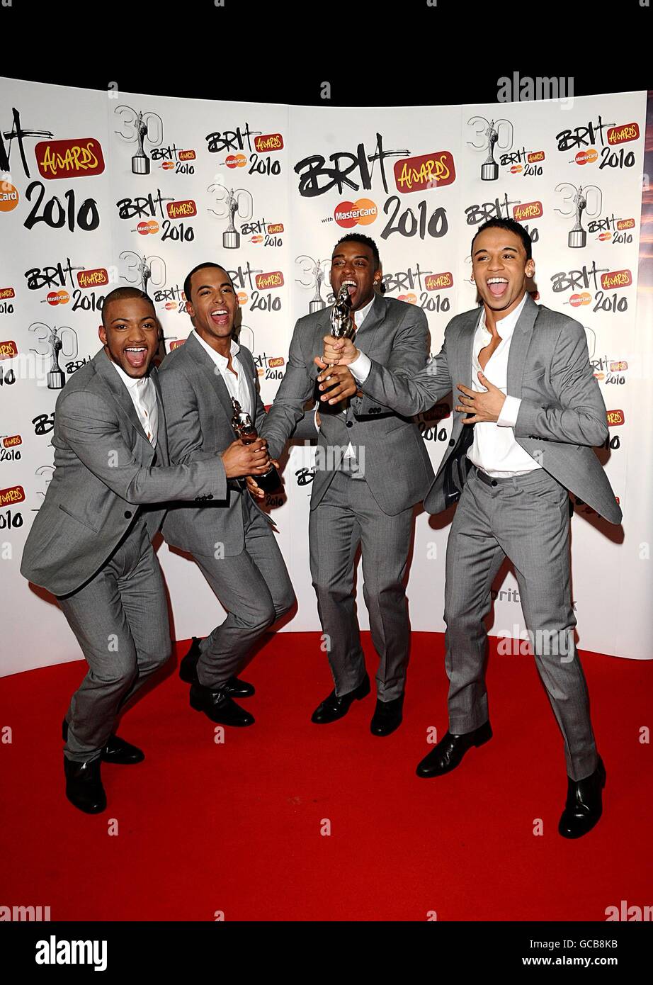 (left to right) JB, Marvin Humes, Oritse Williams and Aston Merrygold ...