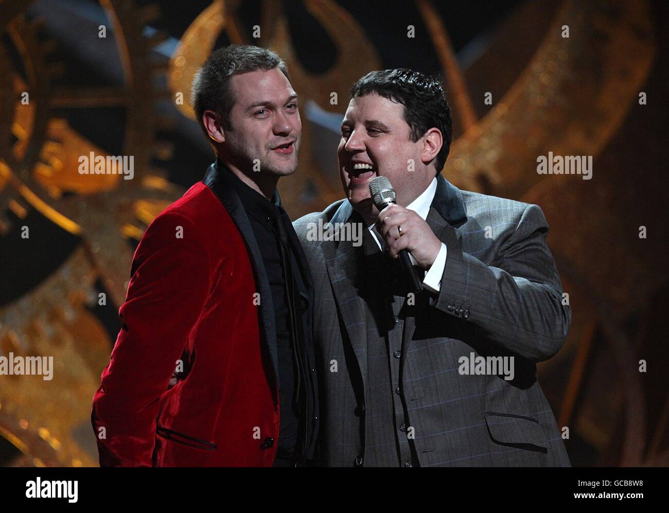 BRIT Awards 2010 - Show - London. Peter Kay and Tom Meighan of Kasabian ...
