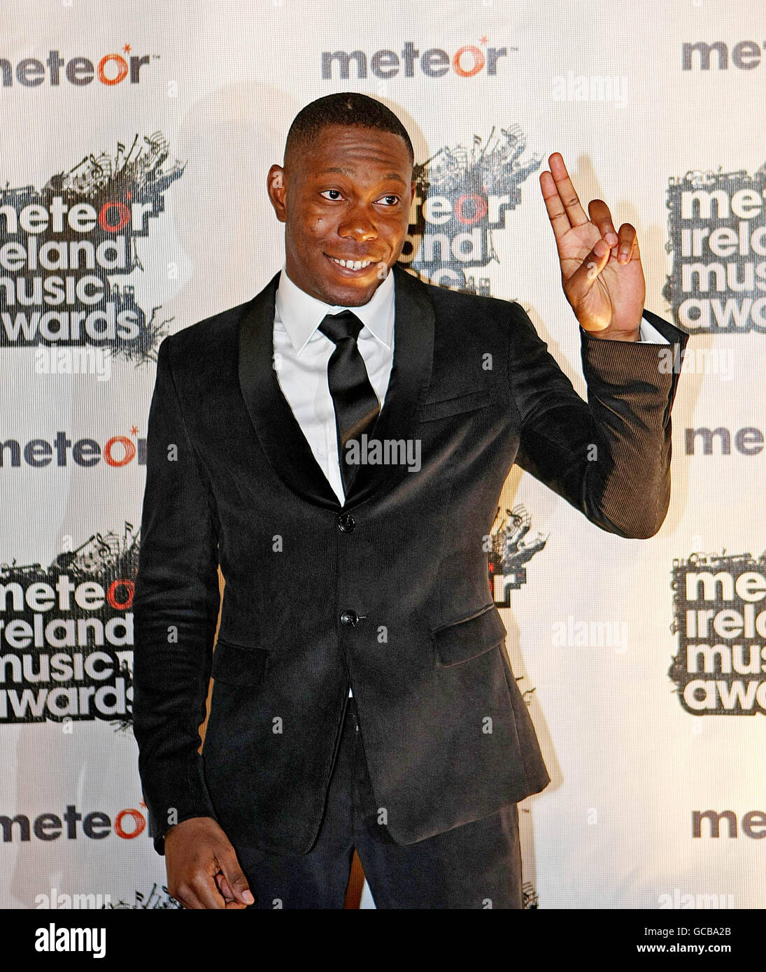 Dizzee Rascal arrives at the Meteor Ireland Music Awards, at the RDS ...