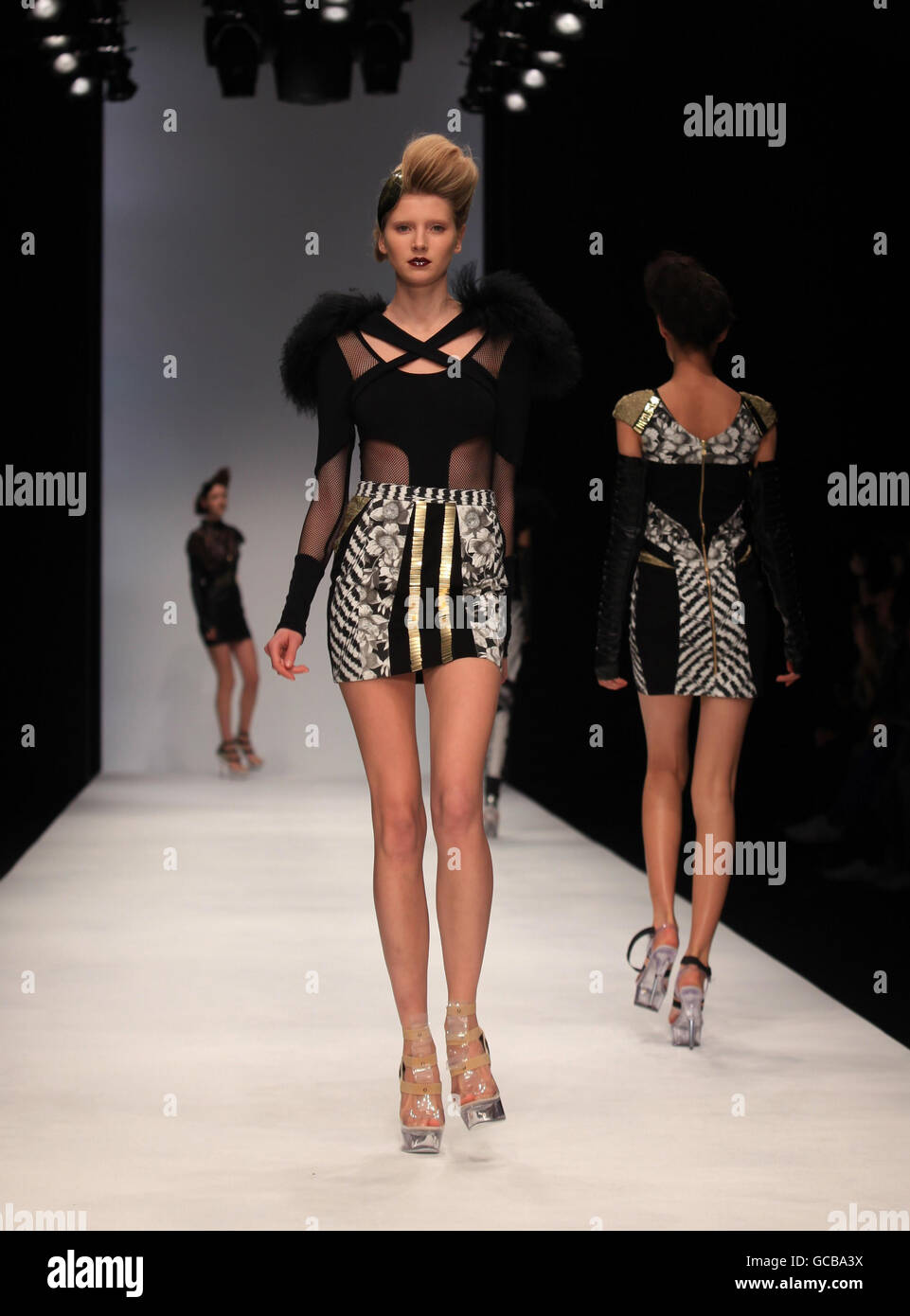 Models on the catwalk during the Autumn/Winter 2010 Sass & Bide show at ...