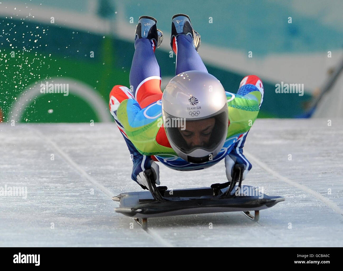 Great Britain's Shelley Rudman during the Women's Skeleton Run three ...