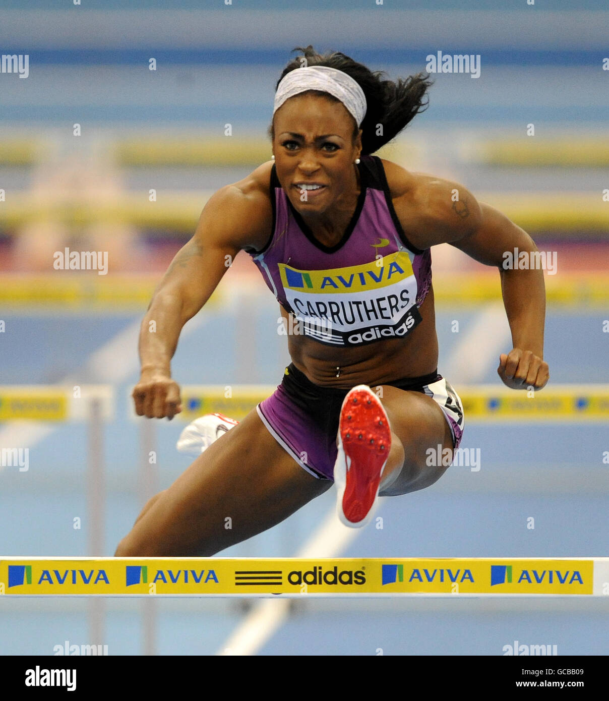 Danielle Carruthers (USA) wins the Womens 60 Metre Hurdles Final Stock ...