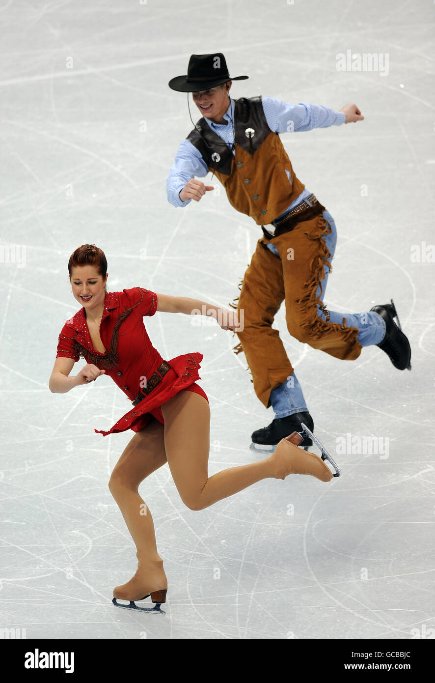 USA's Emily Samuelson and Evan Bates in the Figure Skating Ice Dance ...