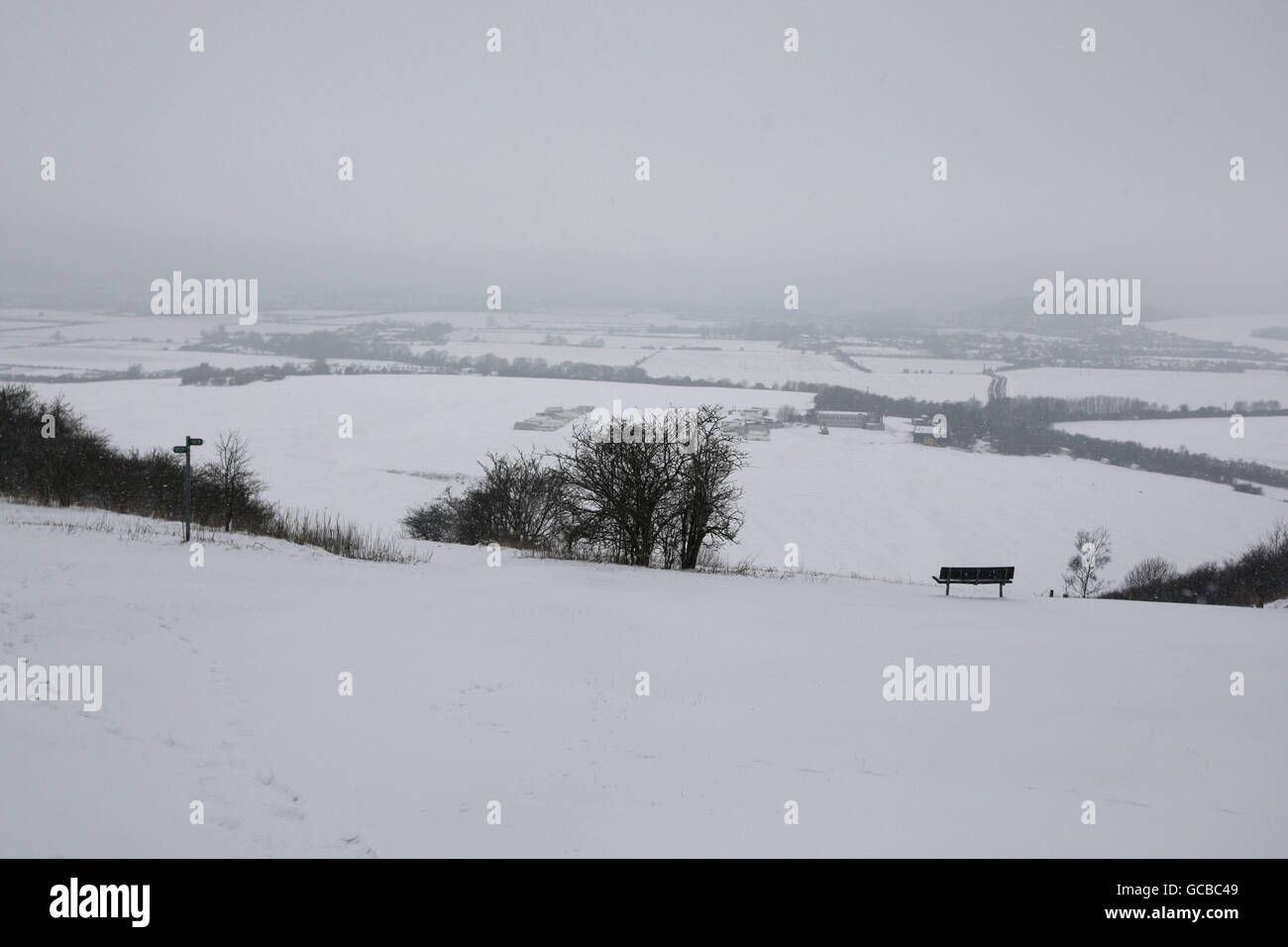 Dunstable downs winter hi-res stock photography and images - Alamy