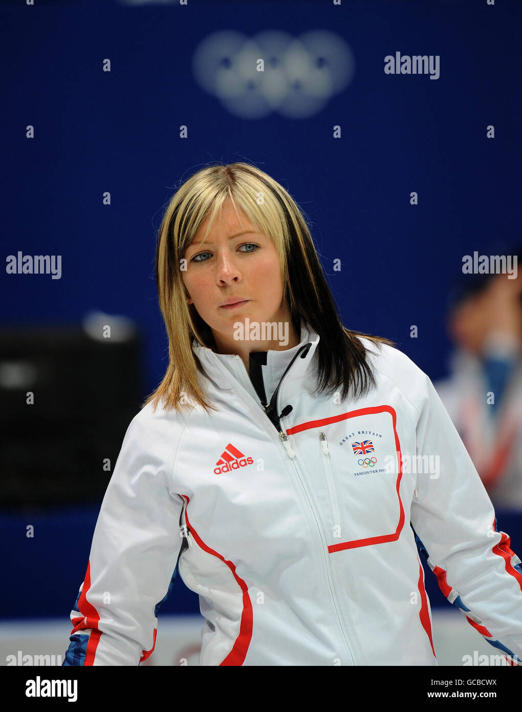 Great Britain's Eve Muirhead watches the match unfold during the Women ...