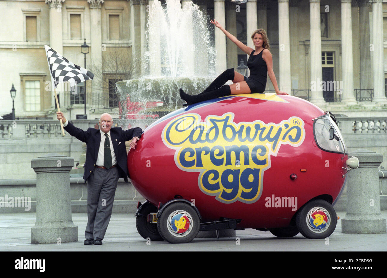 Motor racing commentator Murray Walker gets the Cadbury Creme Eggs ...