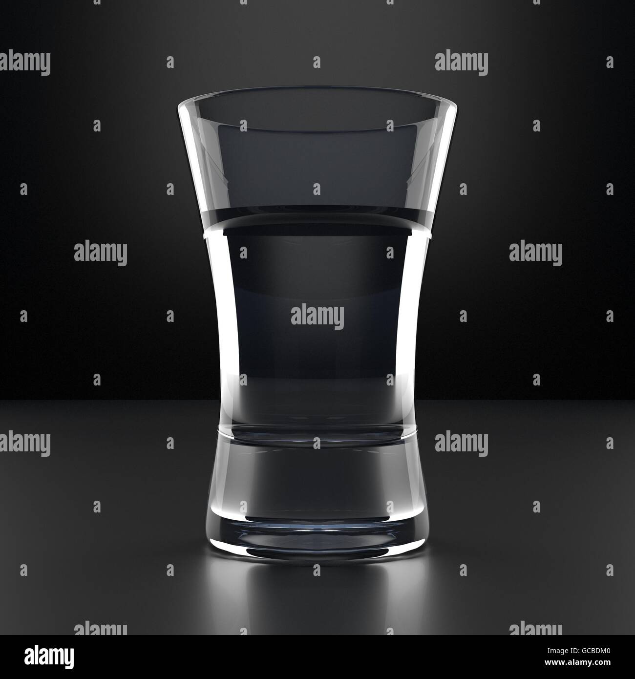 Vodka Glass with vodka shot. Black background. Alcoholic cocktail ...