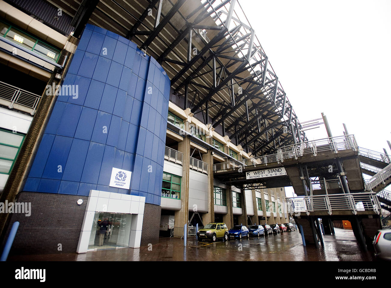 Rugby Union - Murrayfield Reception. A general view of Murrayfield ...