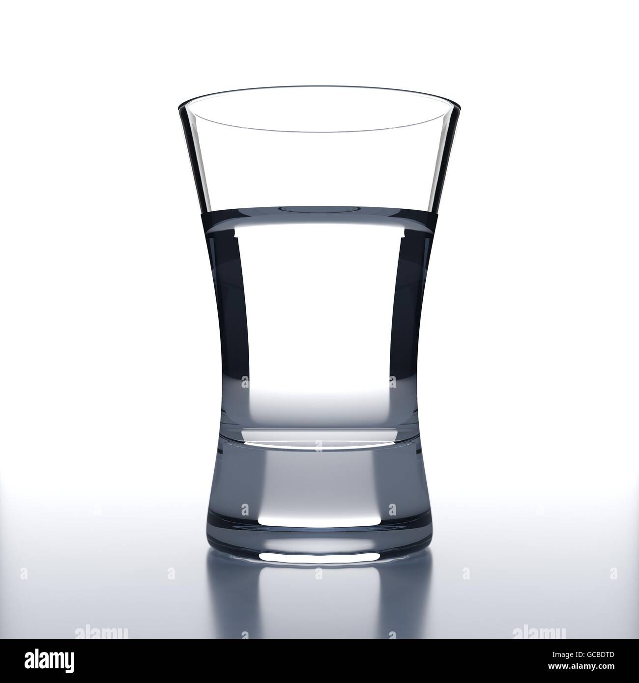 Vodka Glass with vodka shot. White background. Alcoholic cocktail ...