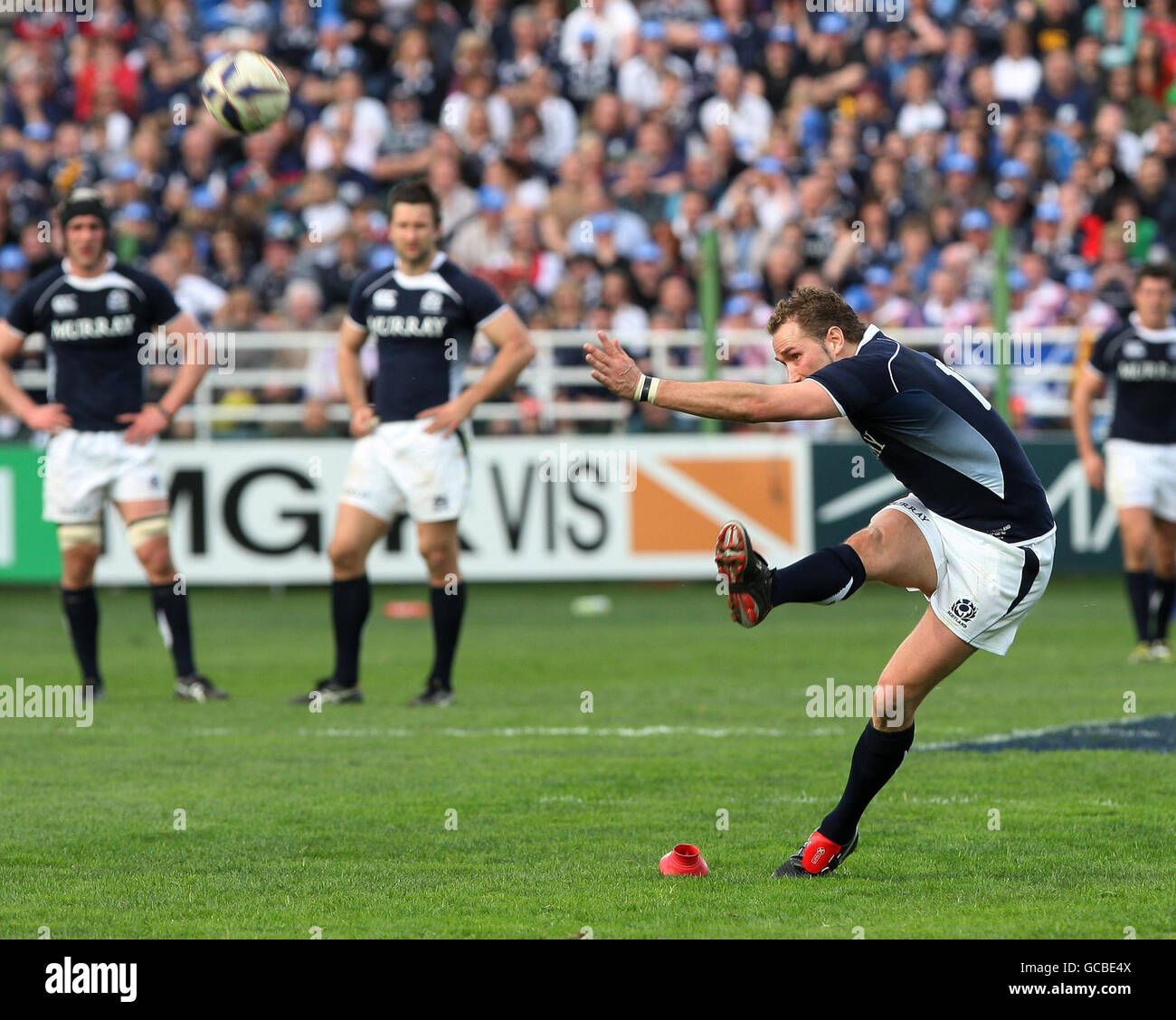 Scotlands dan parks kicks a penalty hi-res stock photography and images ...