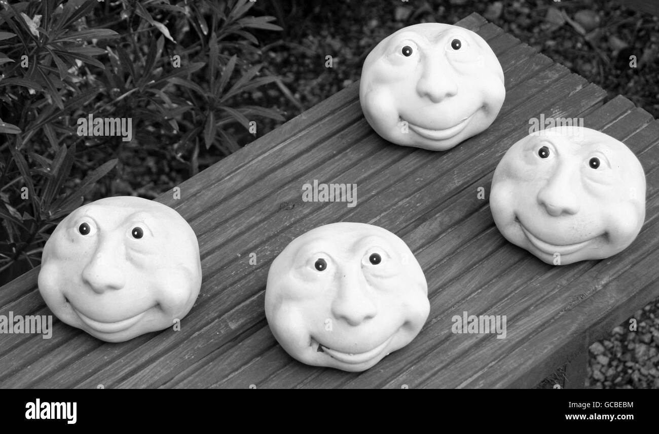 Four Funny Faces Stock Photo - Alamy