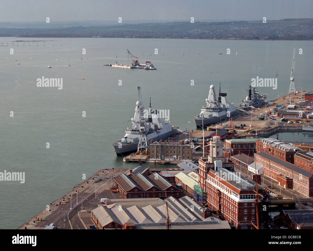 Portsmouth Harbour Naval Base Stock Photo - Alamy