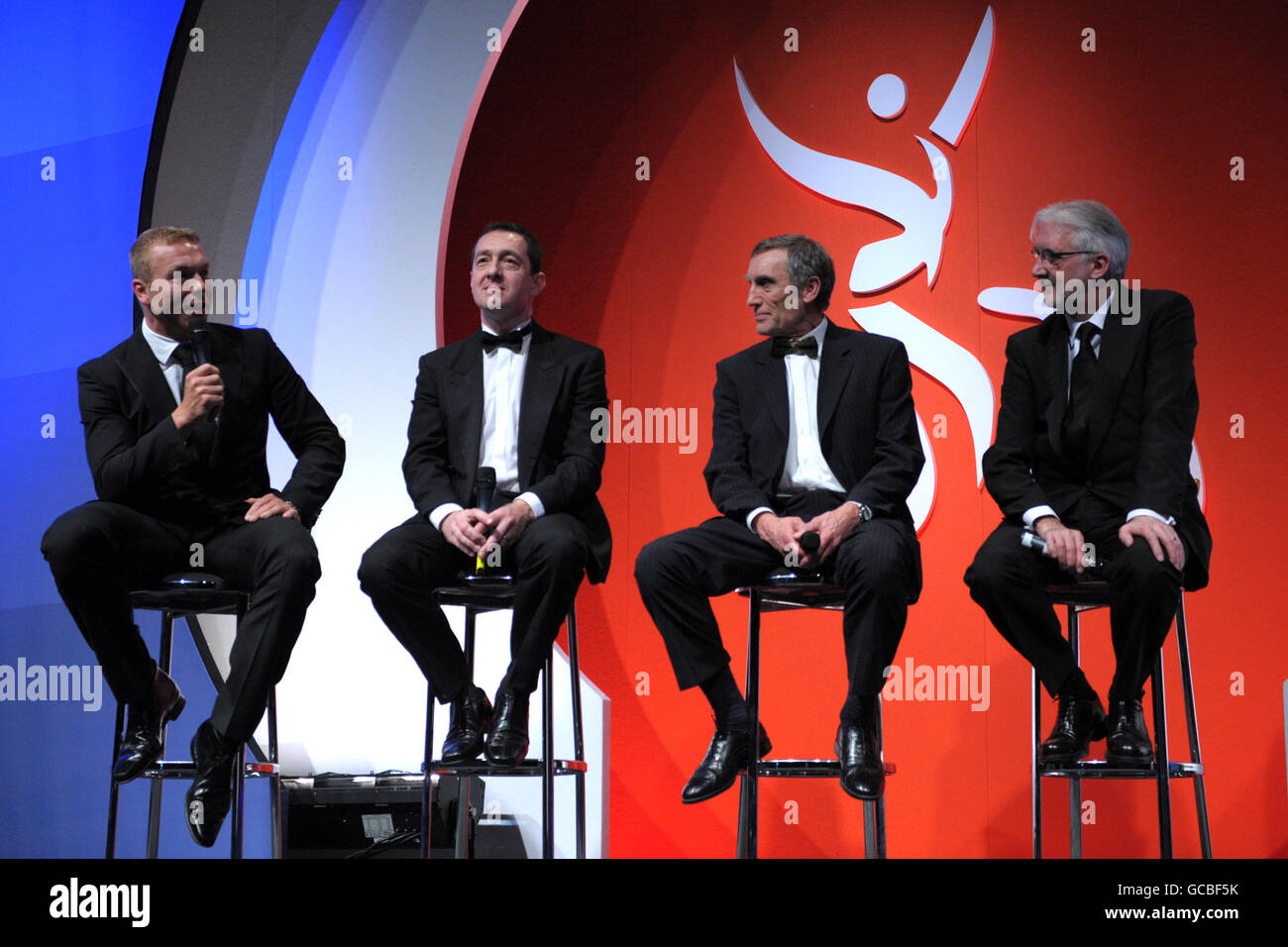 (left to right) Sir Chris Hoy, Chris Boardman, Doug Dailey and Brian ...
