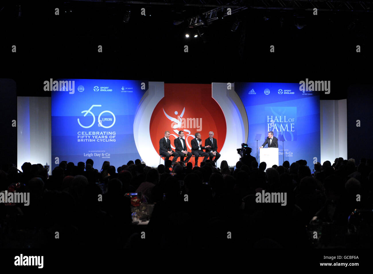 (left to right) Sir Chris Hoy, Chris Boardman, Doug Dailey and Brian ...