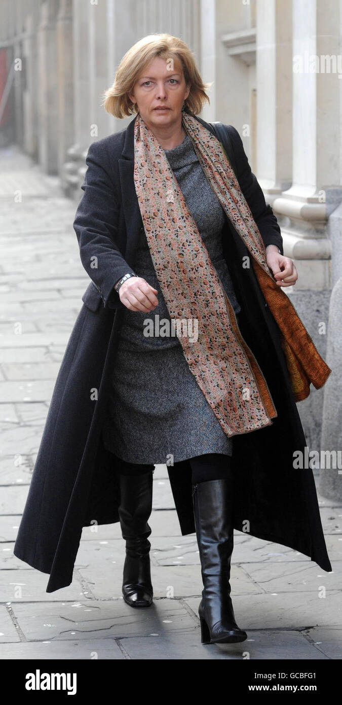 Christine Handy arrives at Bristol Crown Court to give evidence in the ...