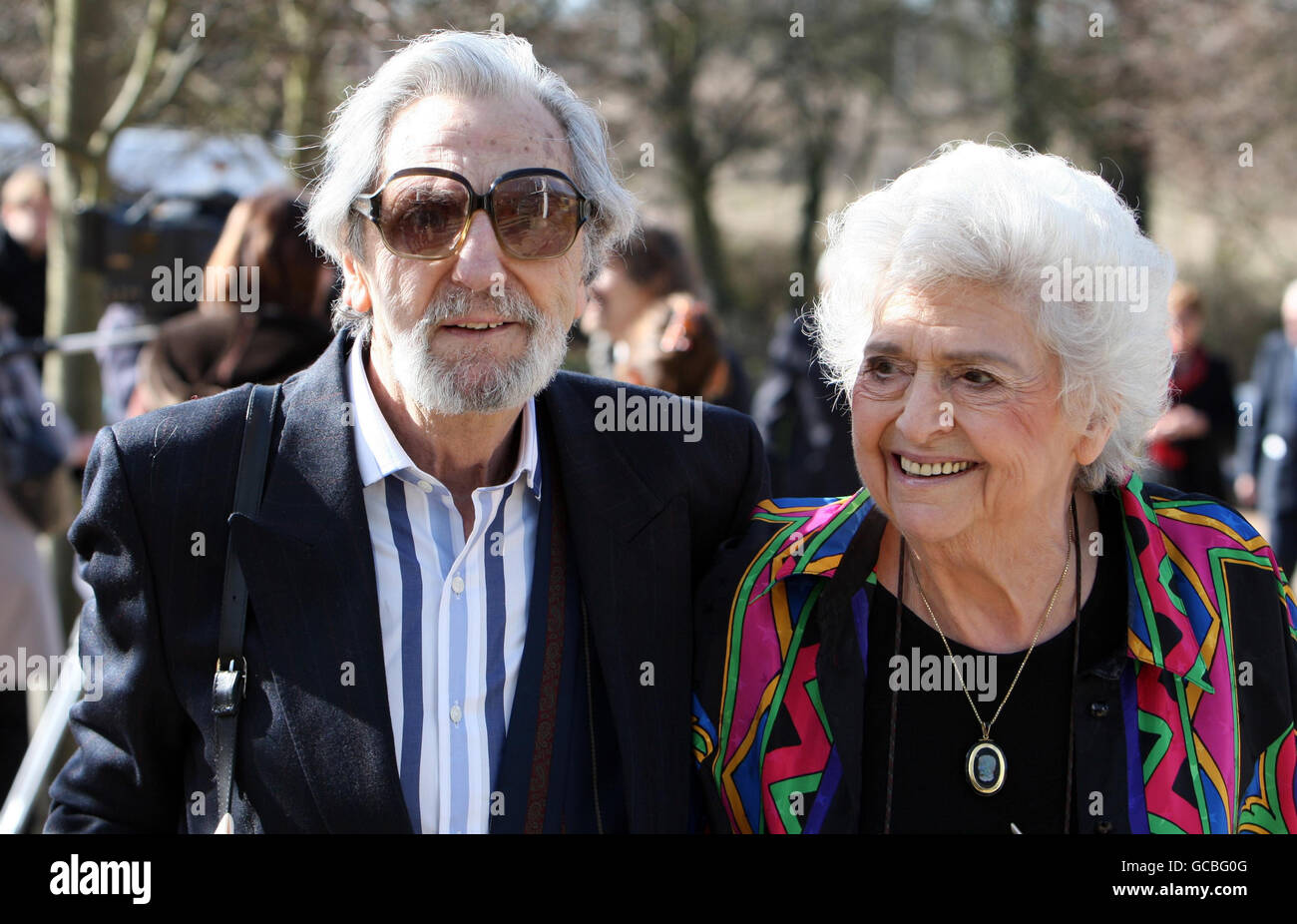 Claire Rayner and her husband Des arrive at The Stables in Milton ...