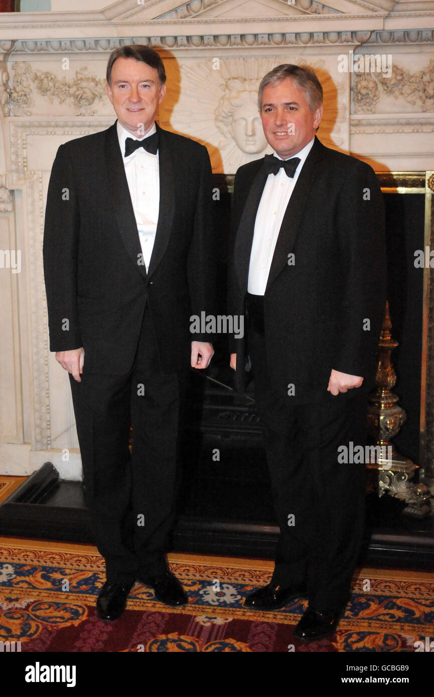 Business Secretary Lord Mandelson arrives at Mansion House, London, to ...