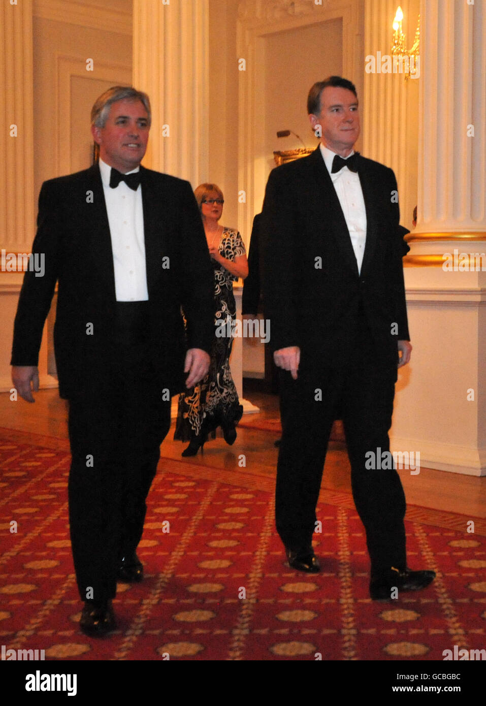 Business Secretary Lord Mandelson arrives at Mansion House, London, to ...