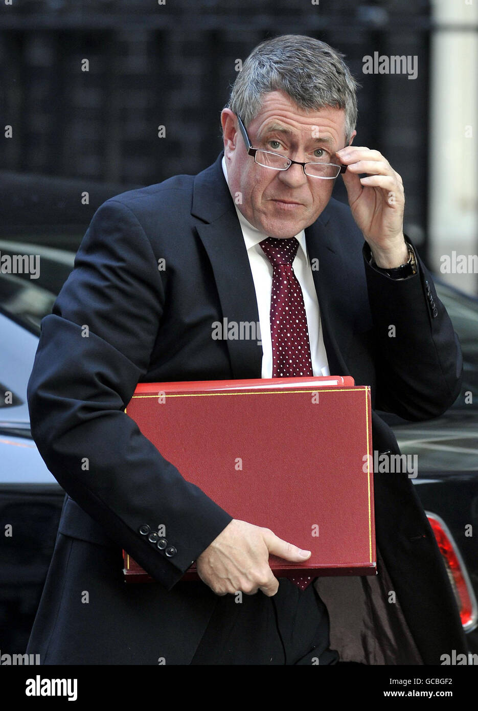 Communities Secretary John Denham arrives for the cabinet meeting at 10 ...