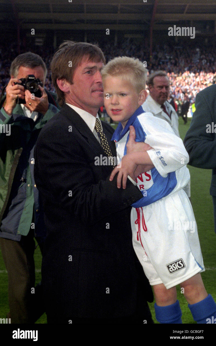 JOINING THE PARTY, YOUNGSTER GRAHAM SHAW GETS A HUG FROM BLACKBURN ...