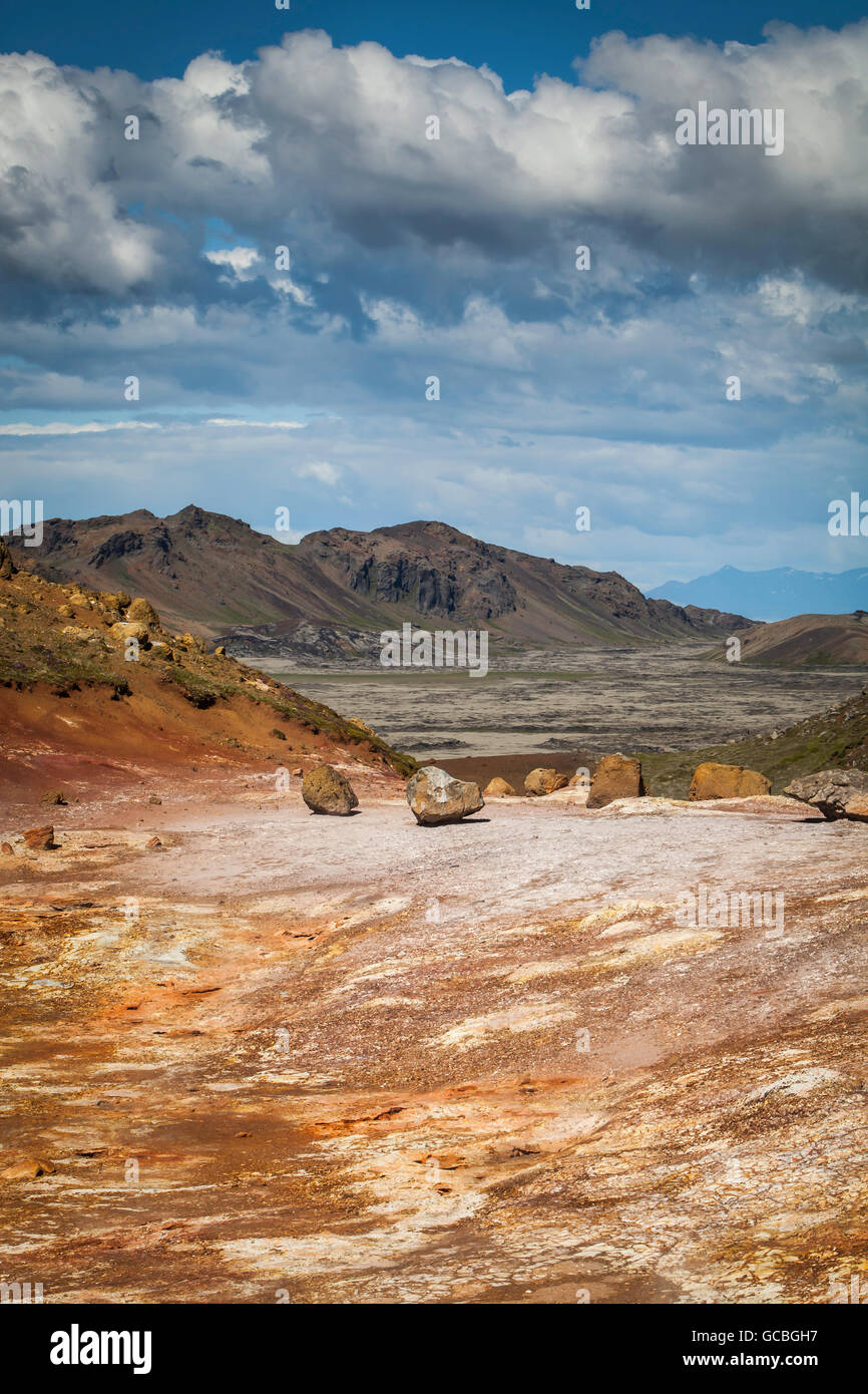 Active geothermal area in south-west part of Iceland Stock Photo - Alamy