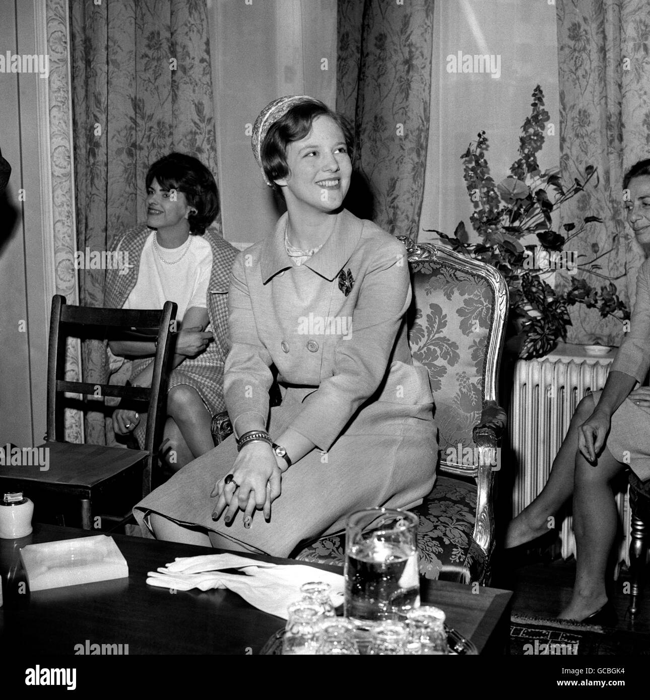 Princess Margrethe of Denmark, at a press conference at the Danish ...