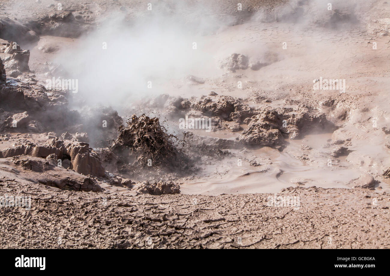 Active geothermal area in south-west part of Iceland Stock Photo - Alamy