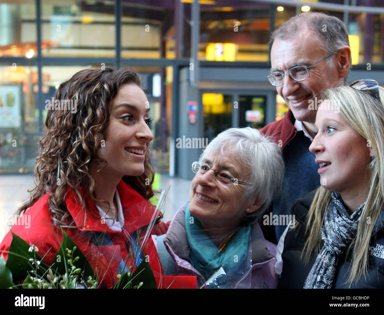 Winter Olympics - Team GB Return - Heathrow Airport Stock Photo - Alamy
