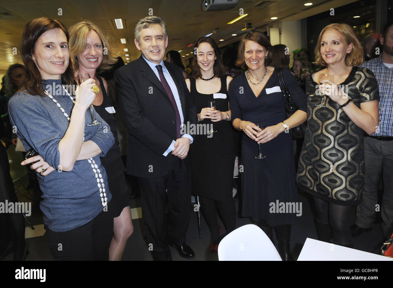 Prime Minister Gordon Brown is joined by Mumsnet founder Justine ...