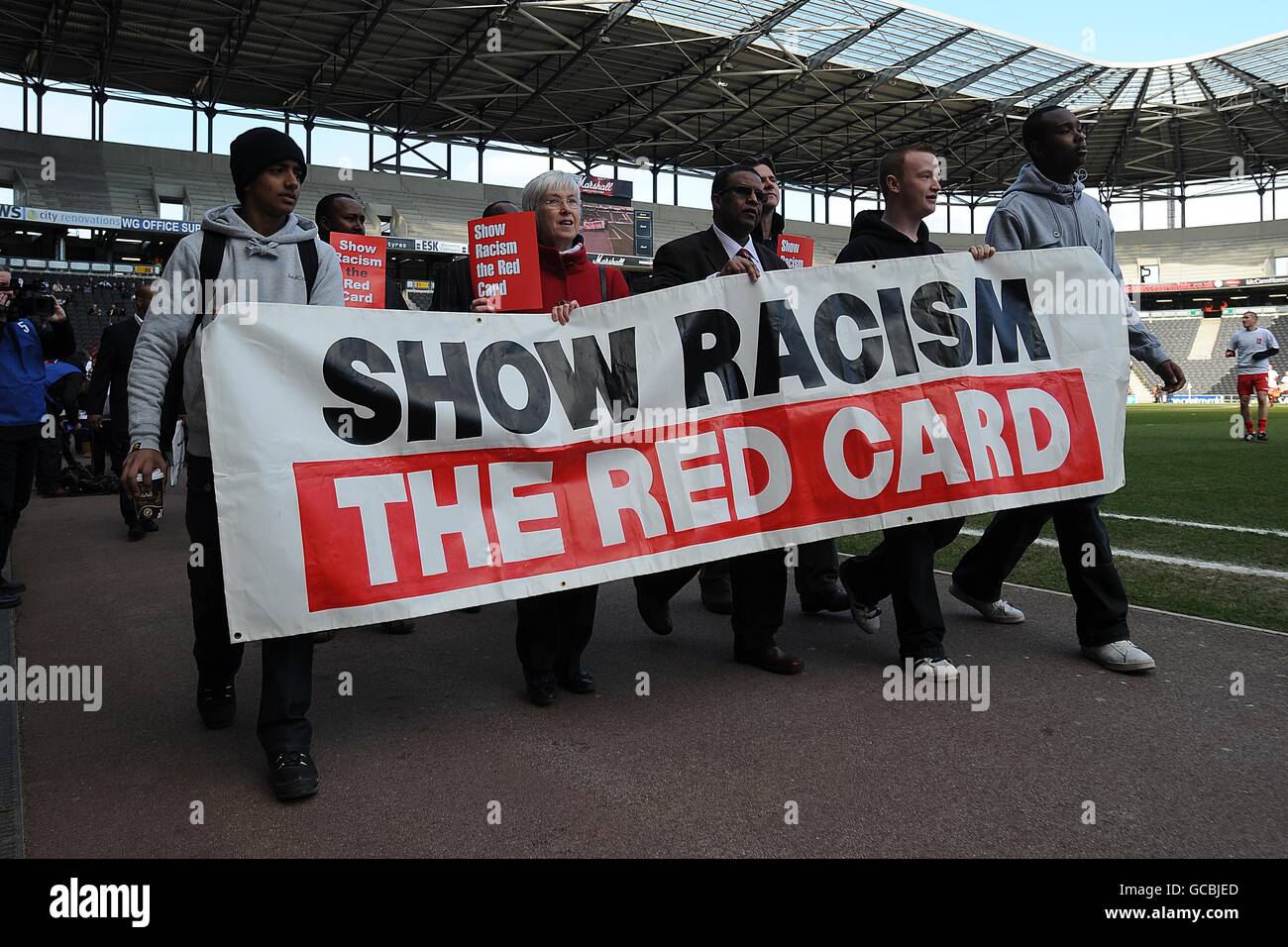 Football fans banner racism hi-res stock photography and images - Alamy