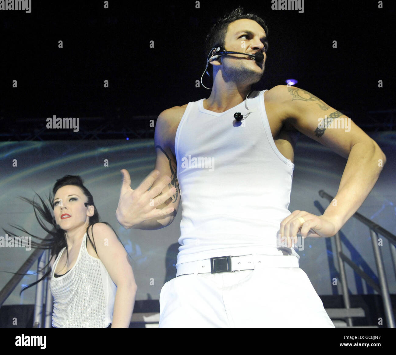 Peter Andre in concert - London Stock Photo - Alamy