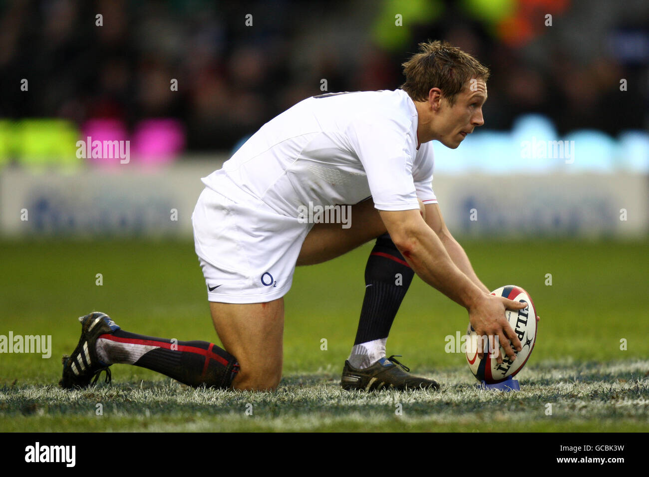Rugby full length ball kicking kicks hi-res stock photography and ...