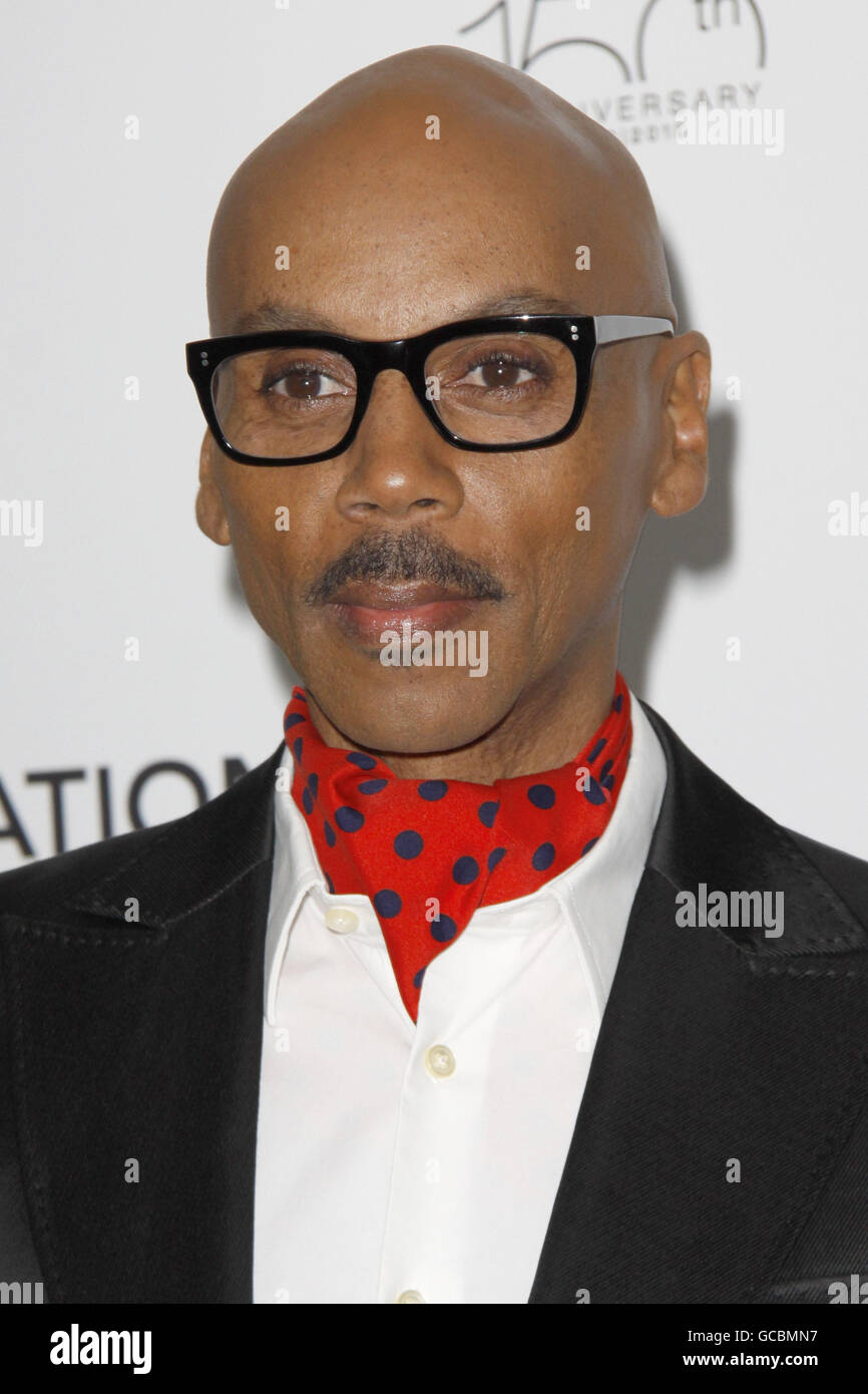 RuPaul arriving for The 18th annual Elton John AIDS Foundation Party to ...