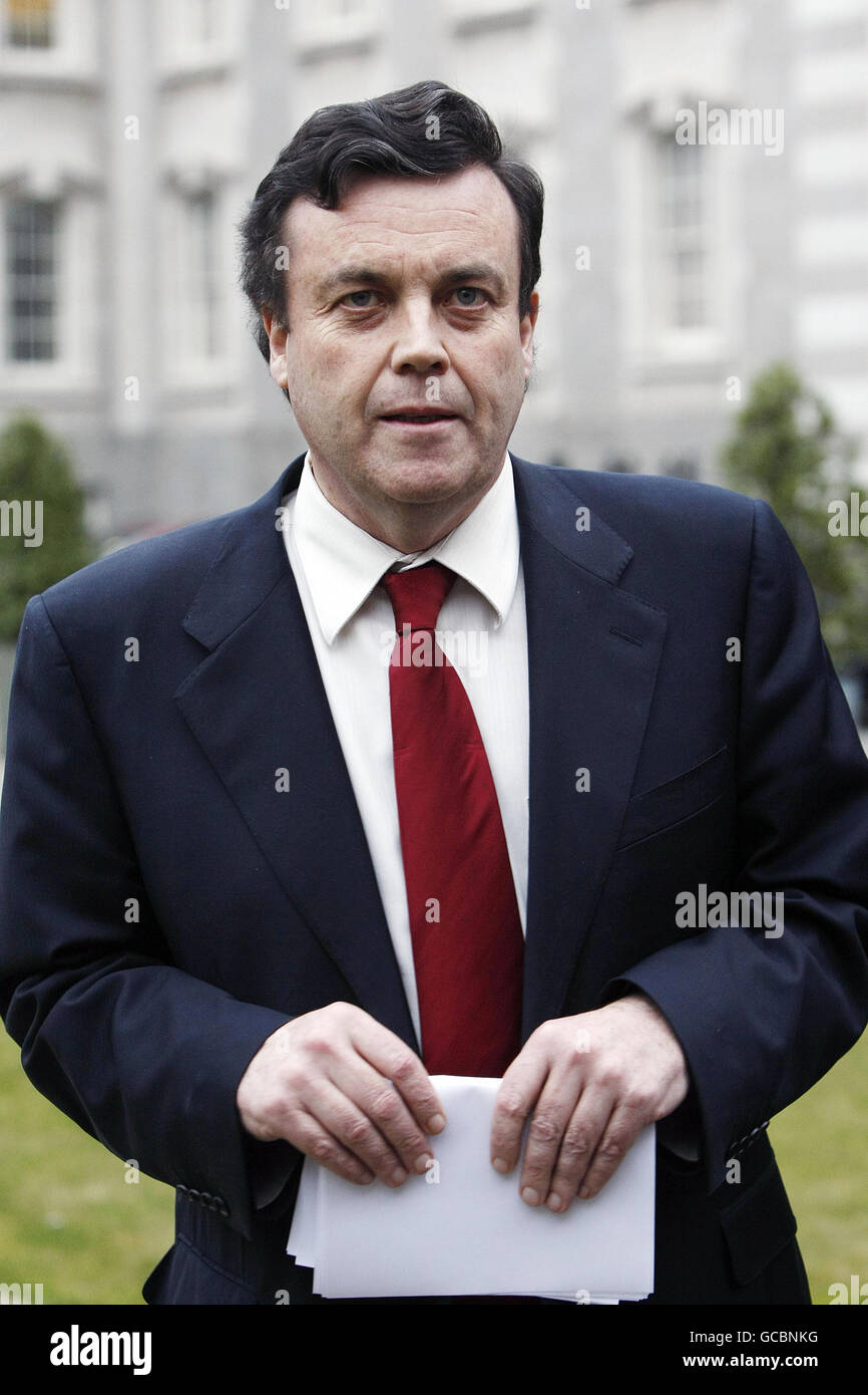 Finance Minister Brian Lenihan announces the establishment of a group ...
