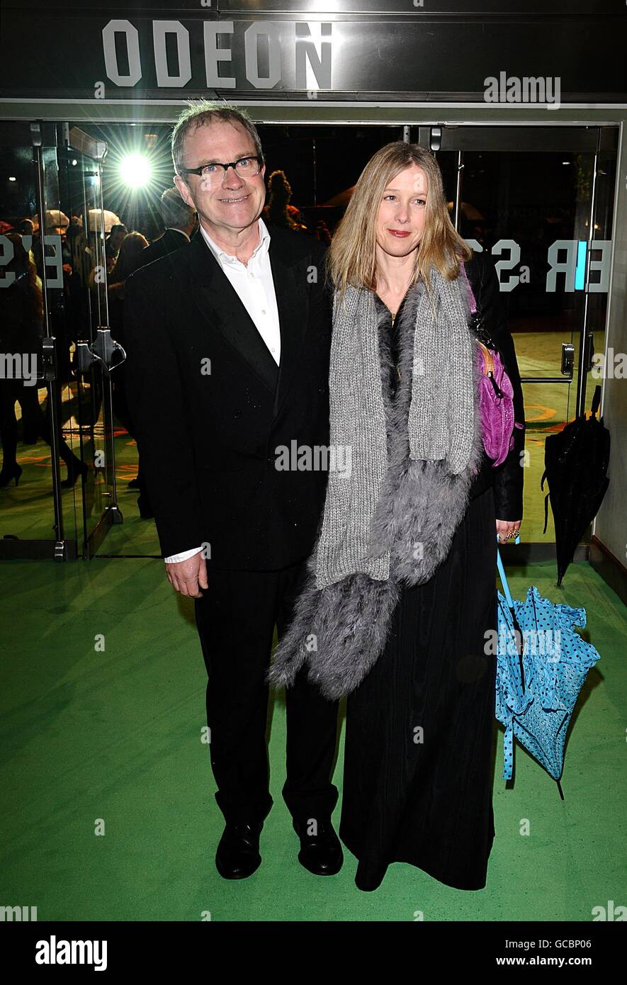 Harry Enfield and his wife Lucy arriving for the Royal world premiere ...