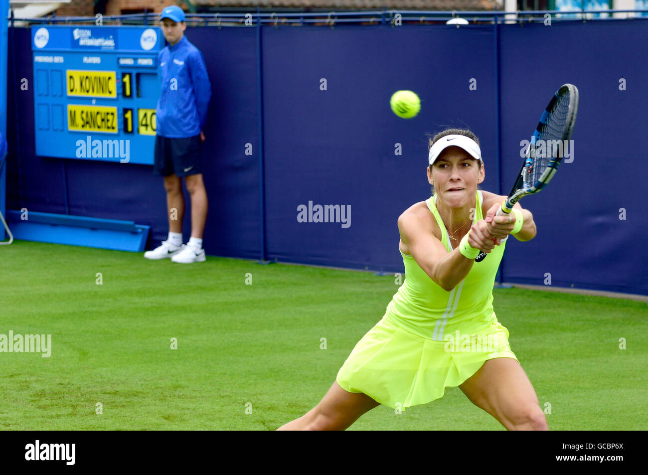Maria Sanchez (USA) playing in the first qualifying round, Aegon ...