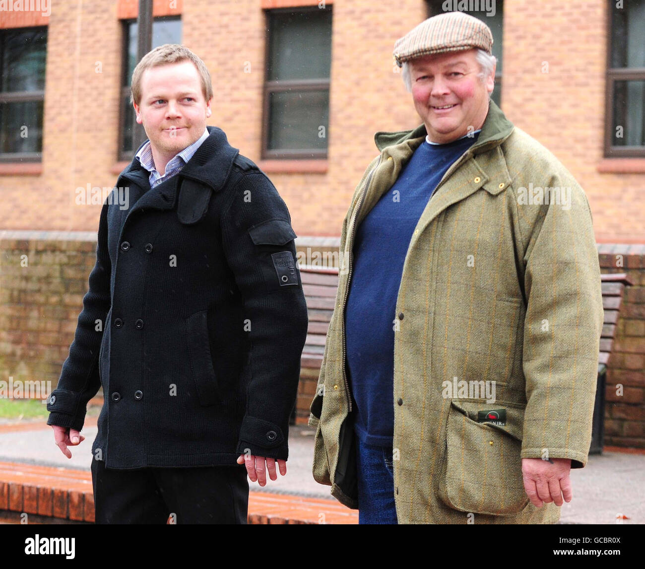 Royden Toon (right), 59, and his son Gavin Toon, 33, leaving Derby ...
