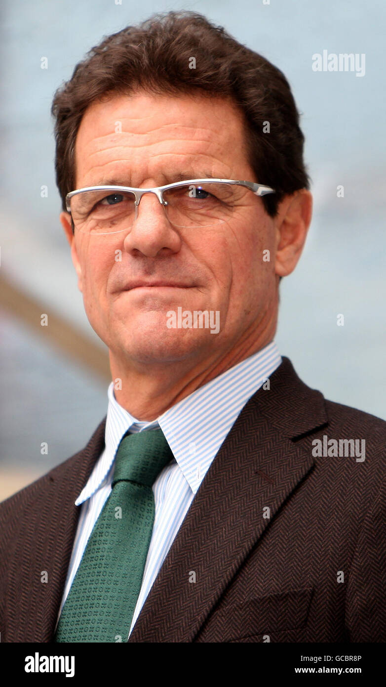 Fabio Capello, during a visit to Suffolk New College, in Ipswich ...