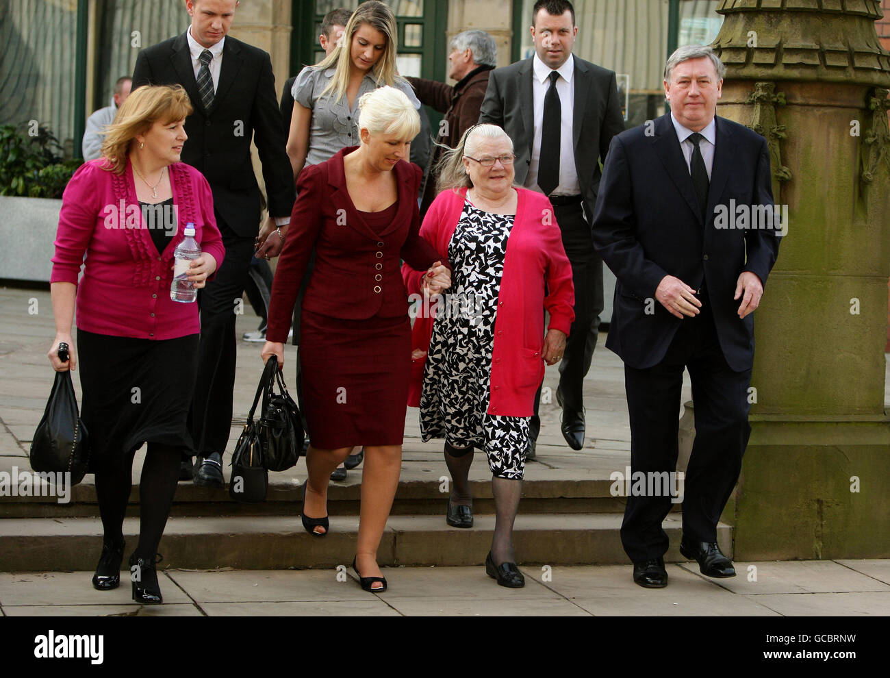 Winnie Johnson (centre right), mother of Moors murder victim Keith ...