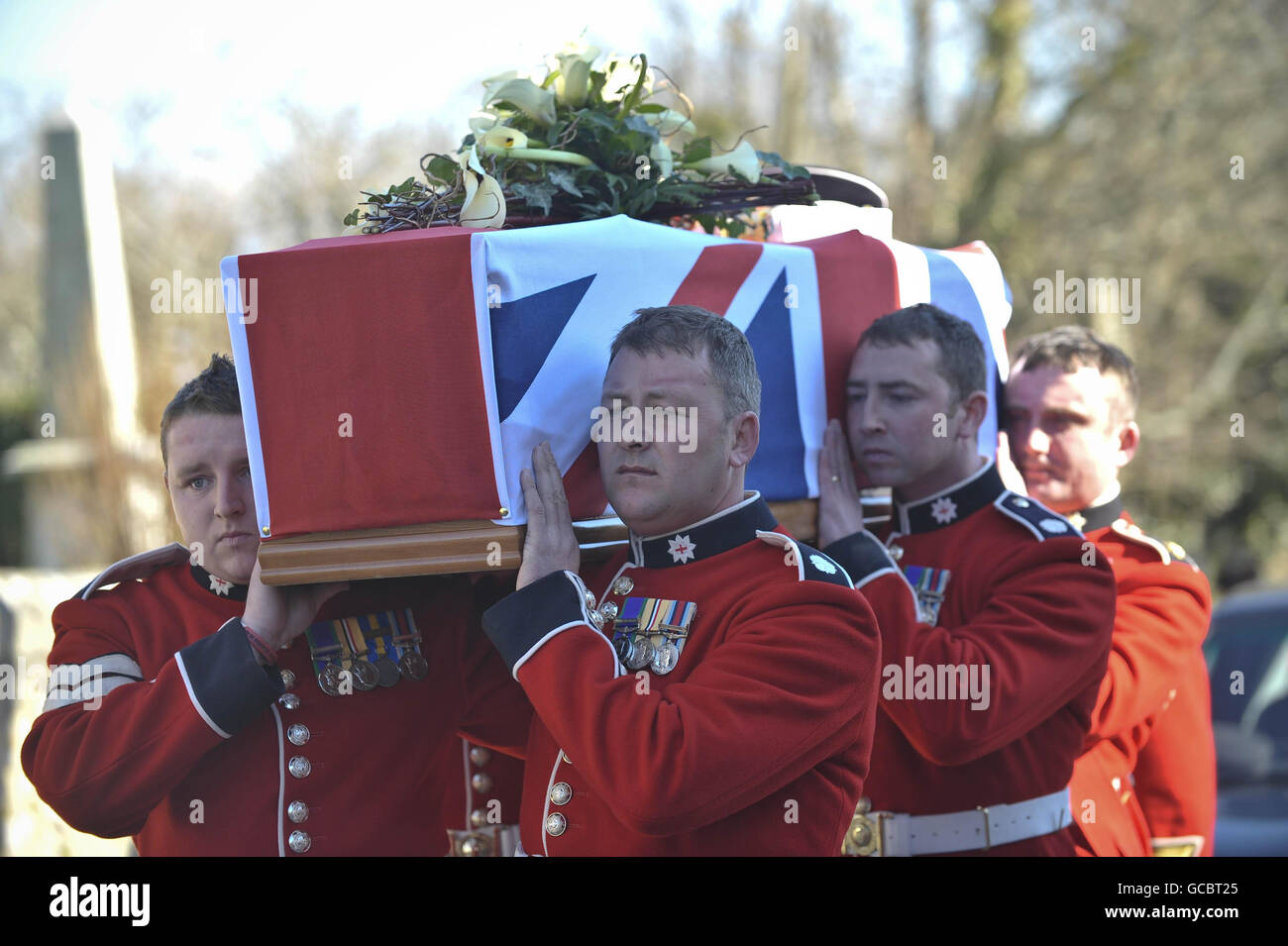 Lance Corporal Darren Hicks funeral Stock Photo - Alamy