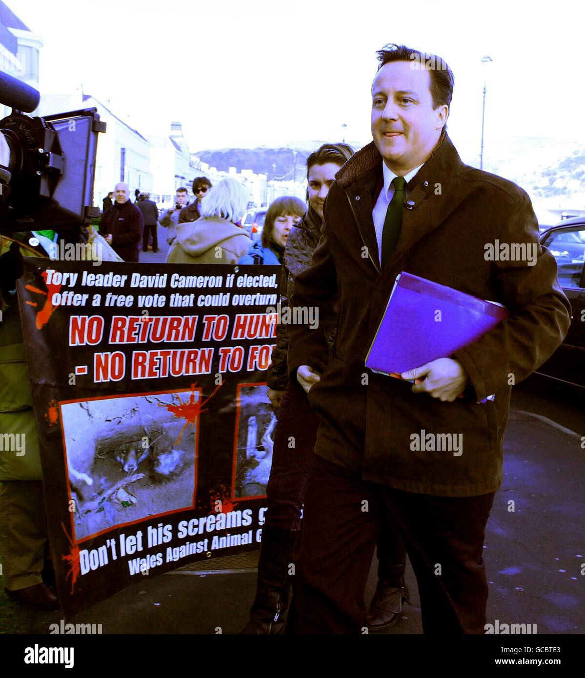 Welsh conservative banner hi-res stock photography and images - Alamy