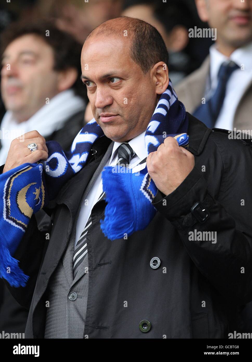 Portsmouth owner balram chainrai in the stands hi-res stock photography ...
