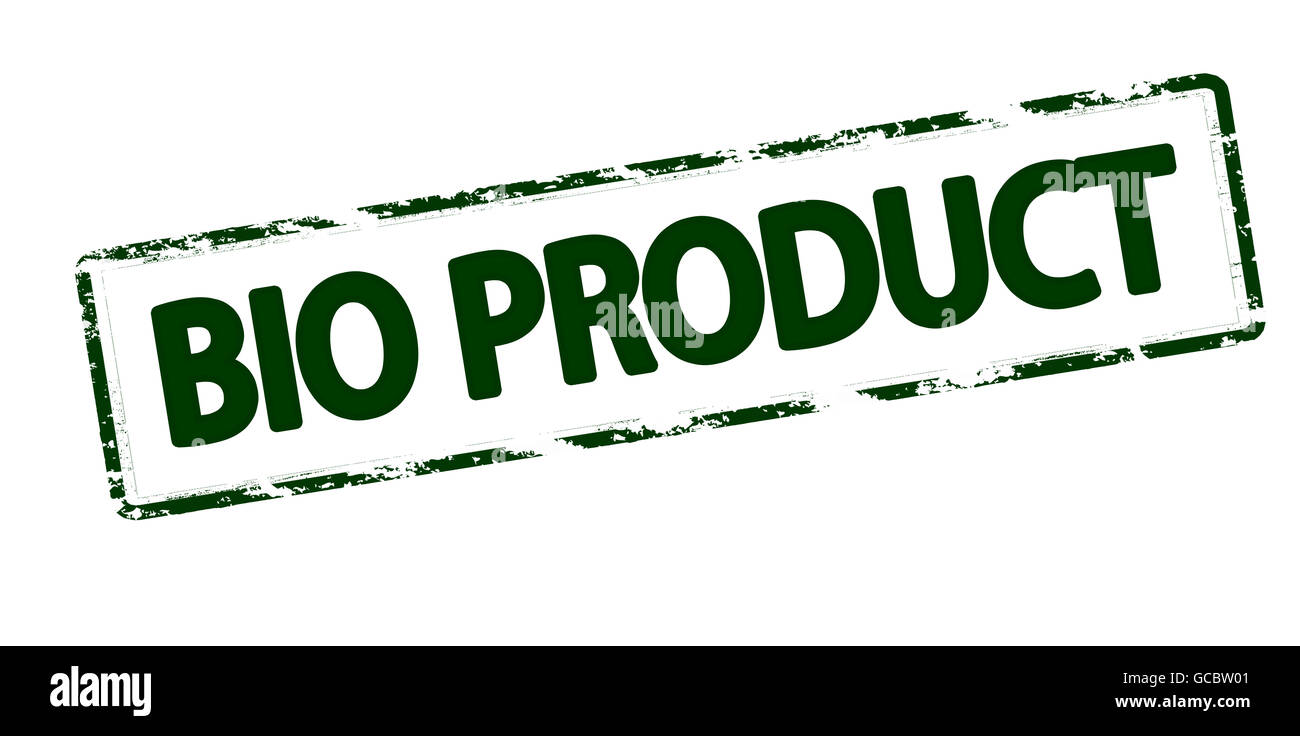 Rubber stamp with text bio product inside, vector illustration Stock ...